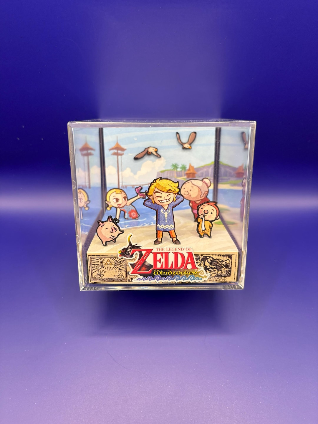 Wind Waker Video Game Diorama Cube - Handmade! Shadow Box Papercraft ...