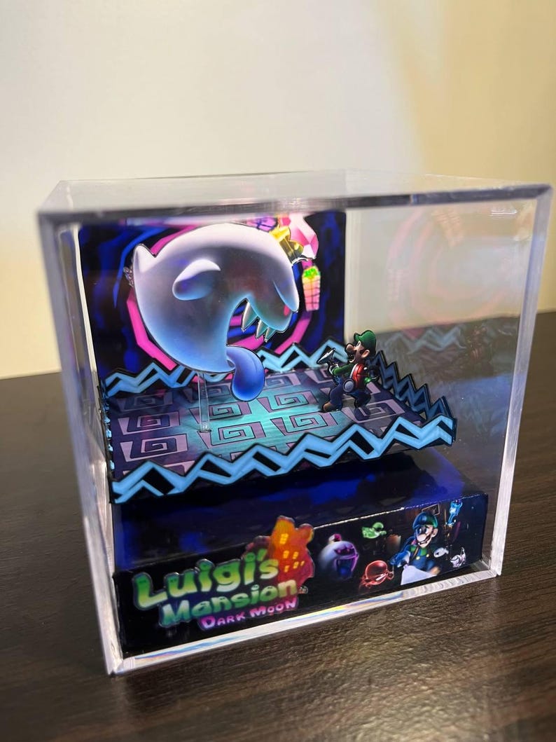 Luigi's Mansion Diorama Cube | Handmade Video Game Art! - Etsy