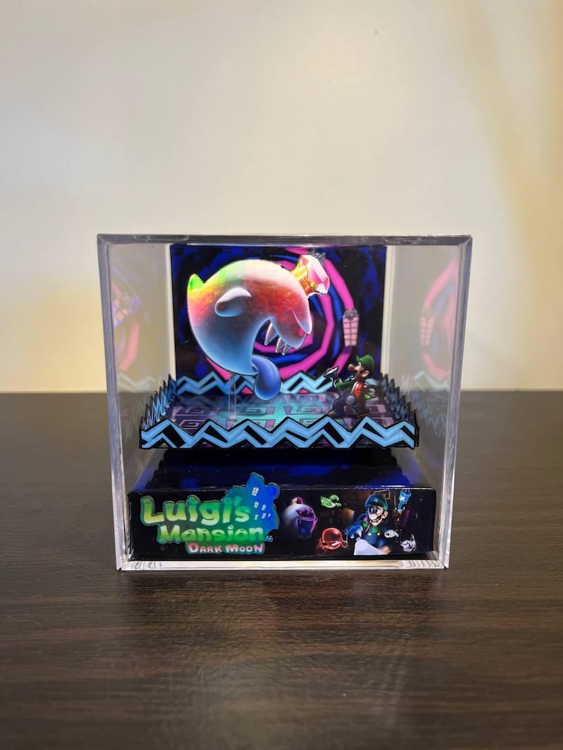 Luigi's Mansion Diorama Cube | Handmade Video Game Art! - Etsy