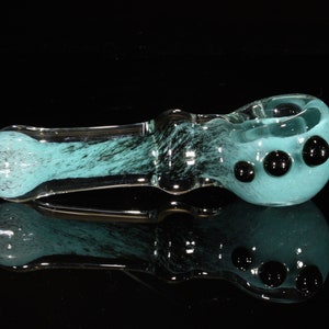 Aqua Blue Glass Pipe With Carry Bag, Handmade Boro Glass Pipe, Glass ...