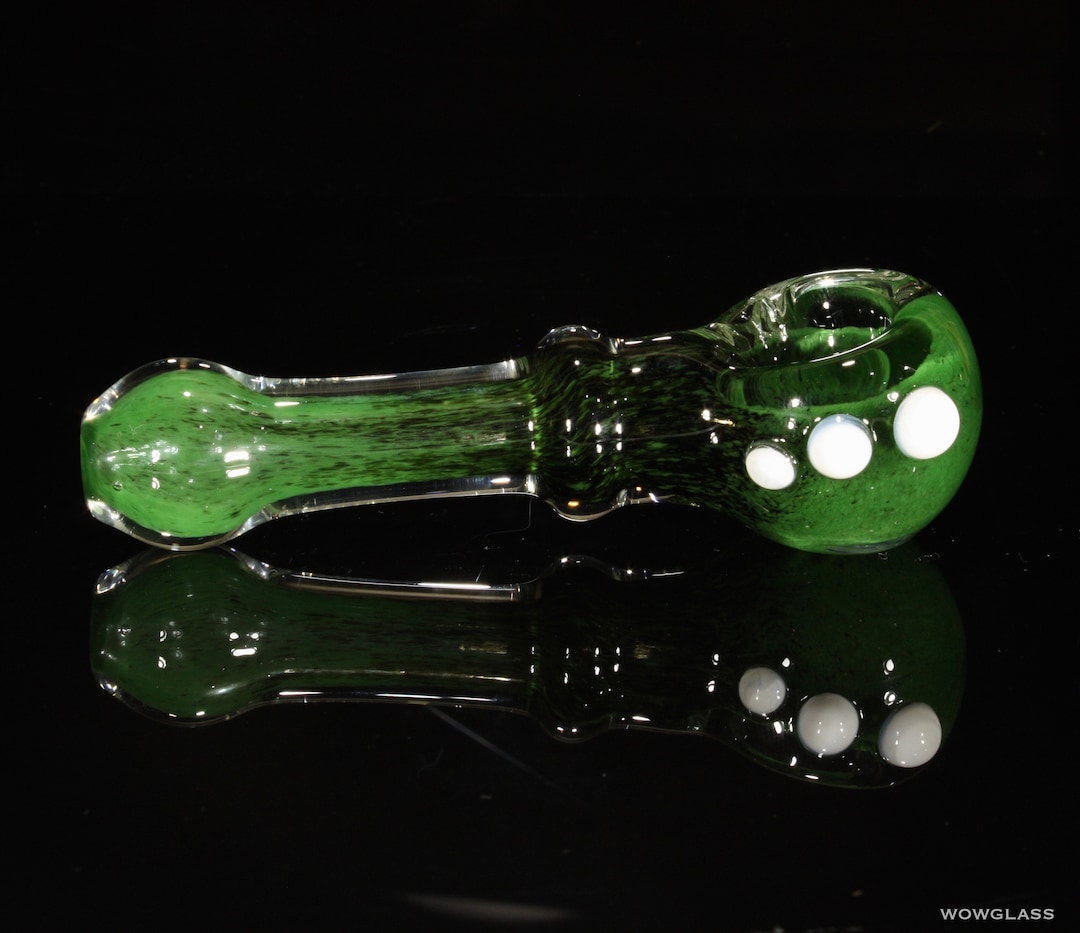 Green Glass Pipe, Spoon Pipe, Tobacco Pipe, Smoking Accessories ...