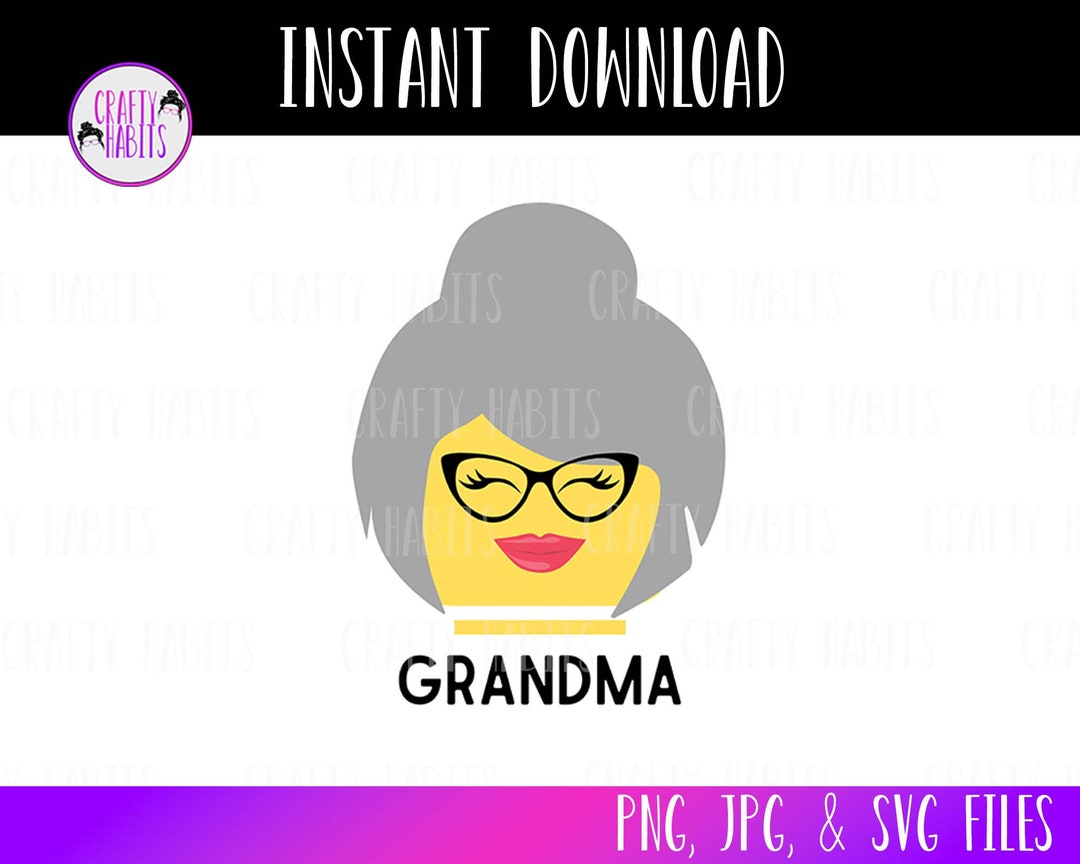 Mini-figure Grandma Updo Hair Bricks Svg Brick Head Gift - Etsy