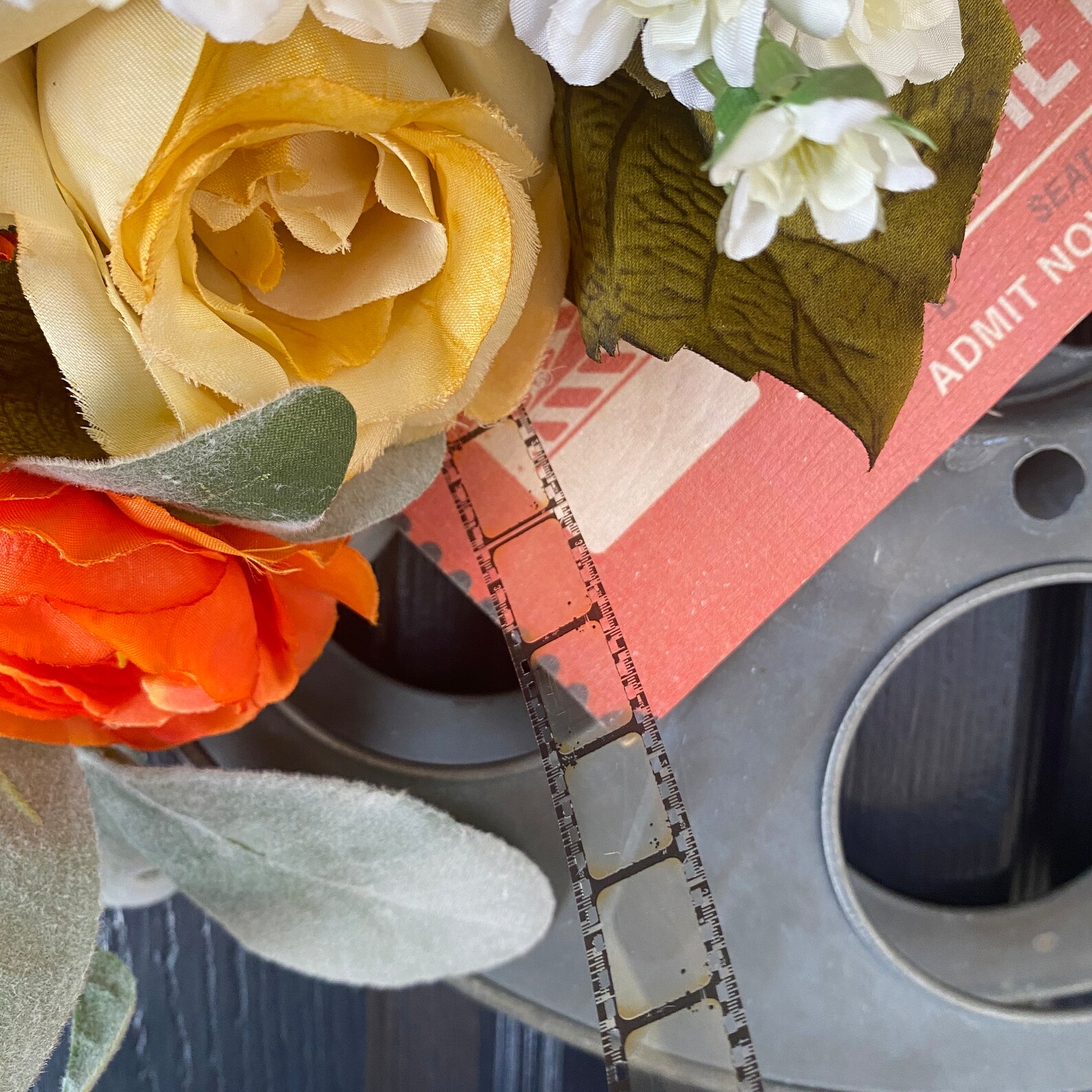 Floral Movie Ticket Reel/ Movie Decor - Etsy