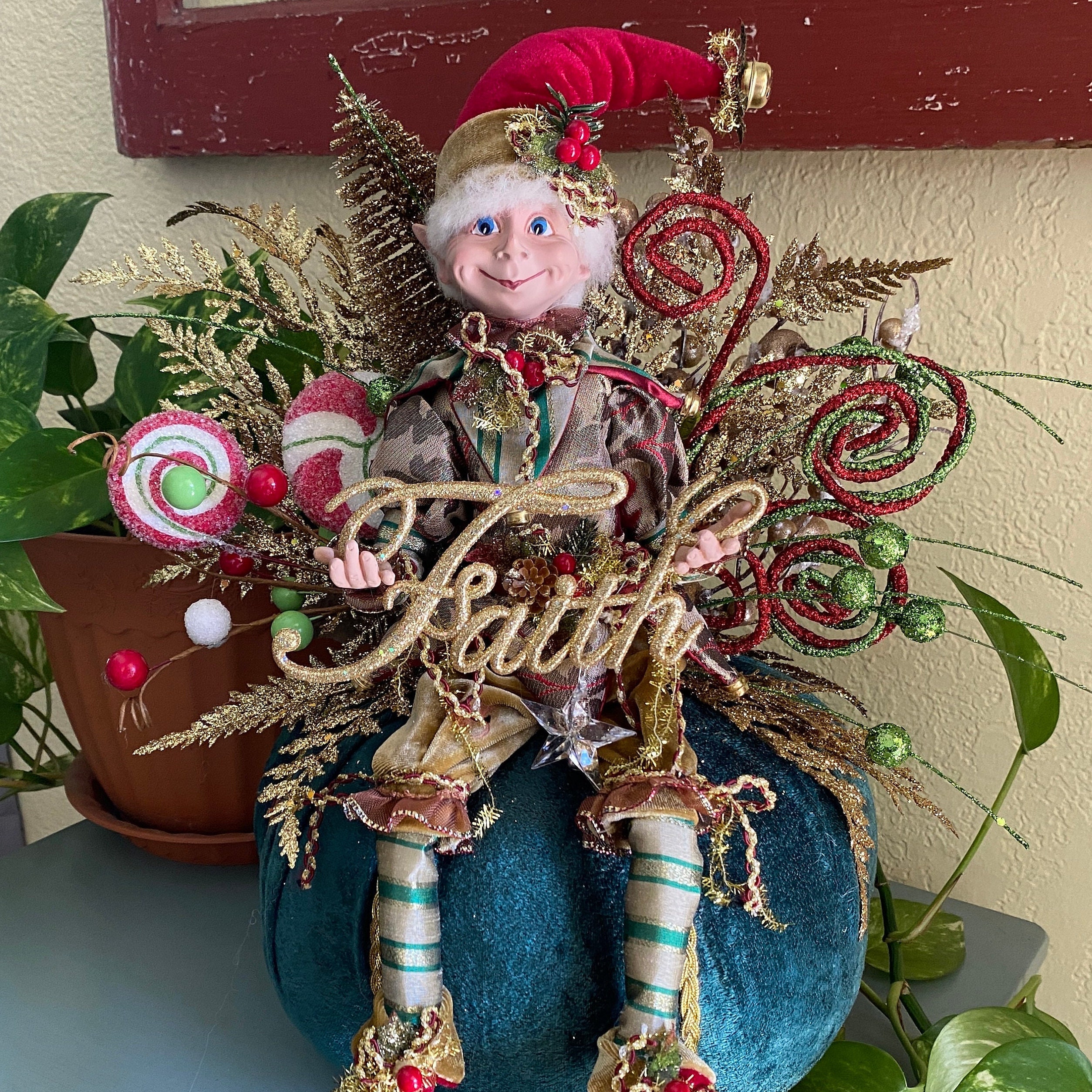 Mr. Elf Christmas Pumpkin - Etsy