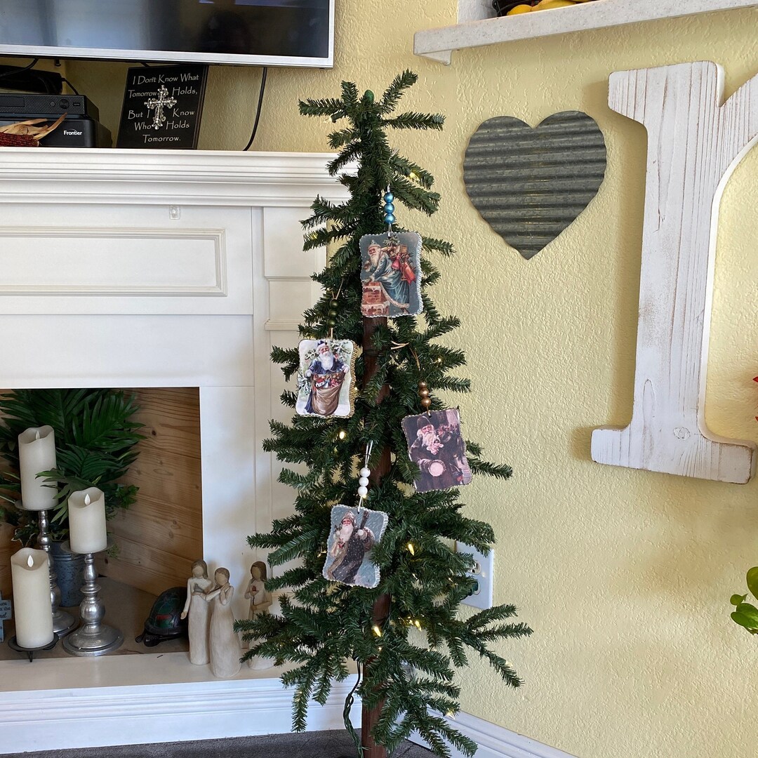 Santa Christmas Tree Ornaments - Etsy