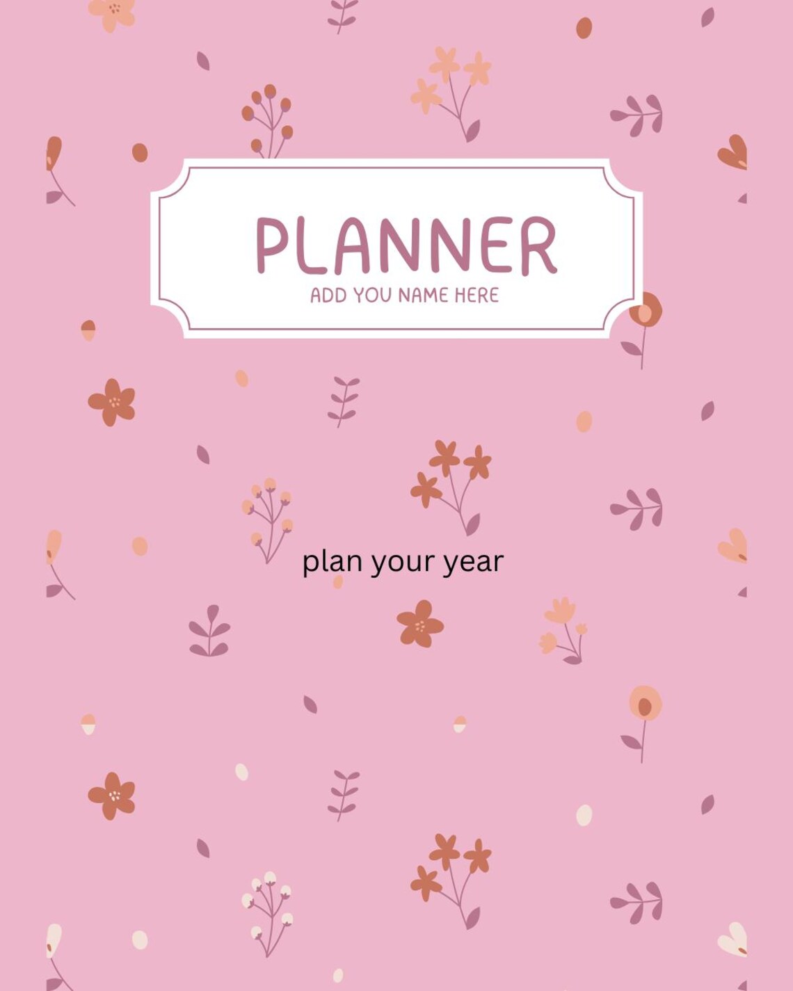 Floral Digital Planner PDF | Undated Aesthetic Planner | Daily, Weekly ...