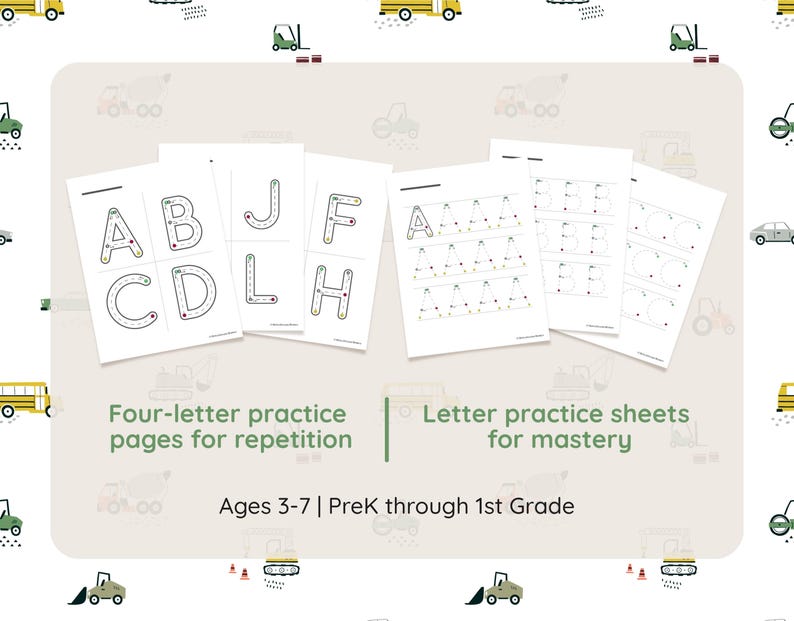 Traffic Light Handwriting Worksheets | Letter Tracing Bundle ...