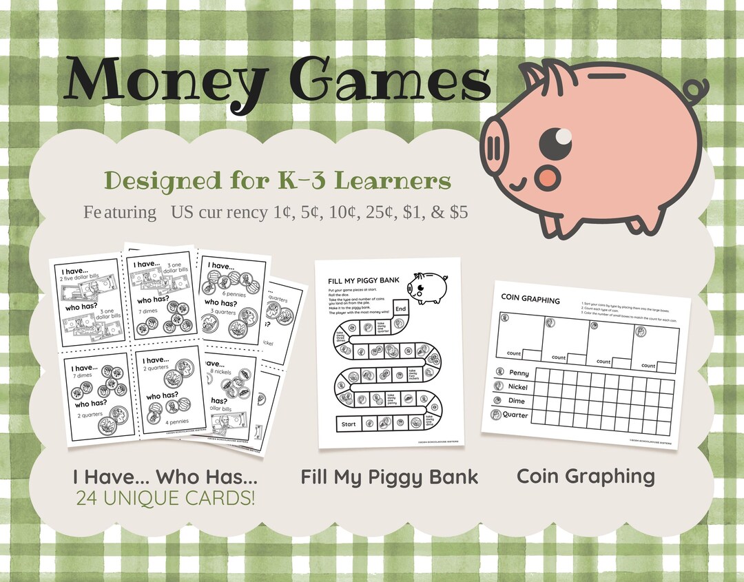 Money Games Bundle: Currency and Coin Recognition Activities for K-3 ...