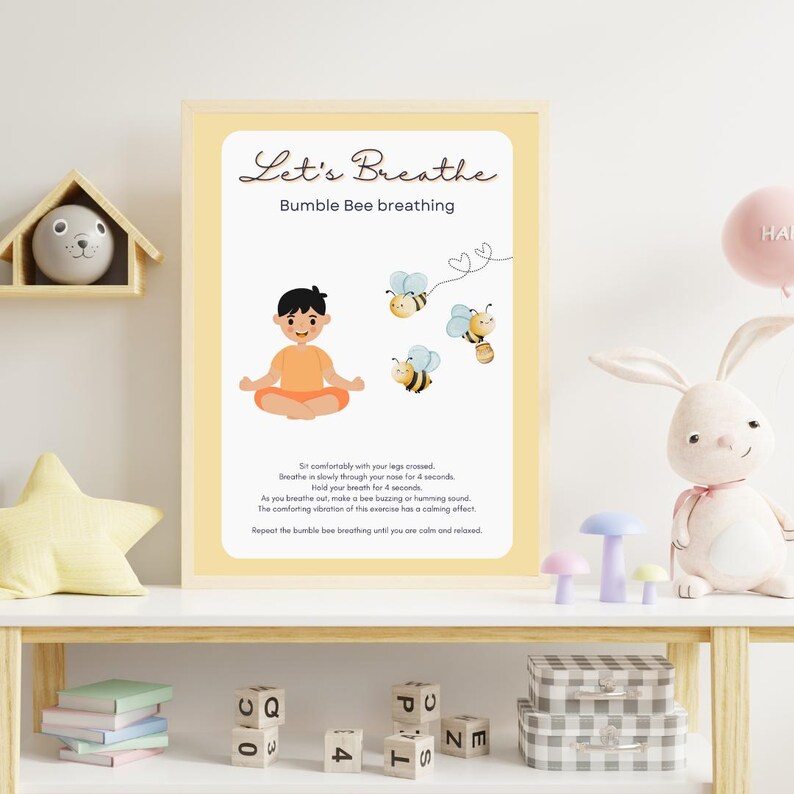 Easy Breathing Techniques for Kids Poster Bundle | Calm Corner, SEL ...