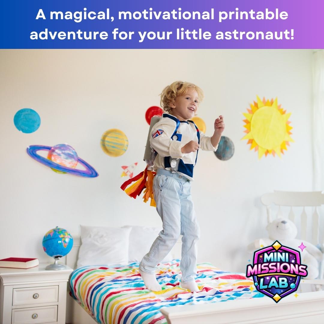 Printable Astronaut ID Badge for Kids – Space Birthday Party (editable ...