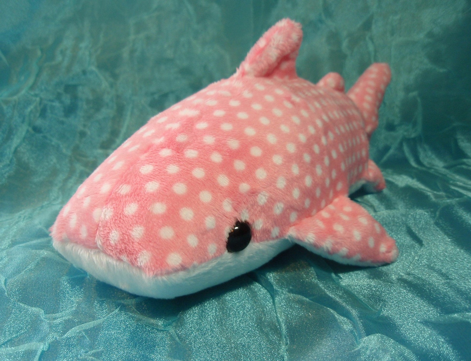 Pink and White Spotted Whale Shark Plush Stuffed Animal - Etsy