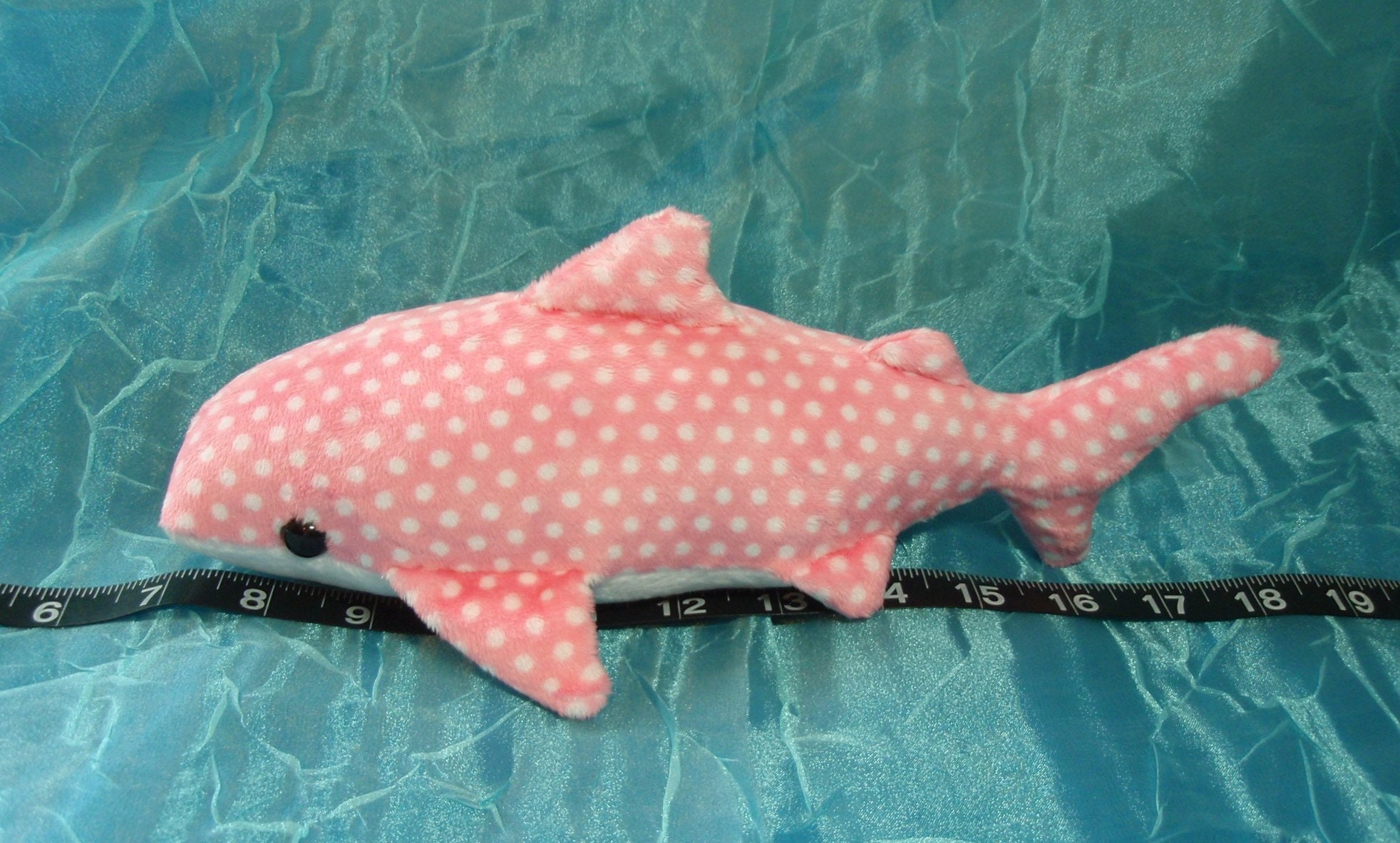 Pink and White Spotted Whale Shark Plush Stuffed Animal | Etsy