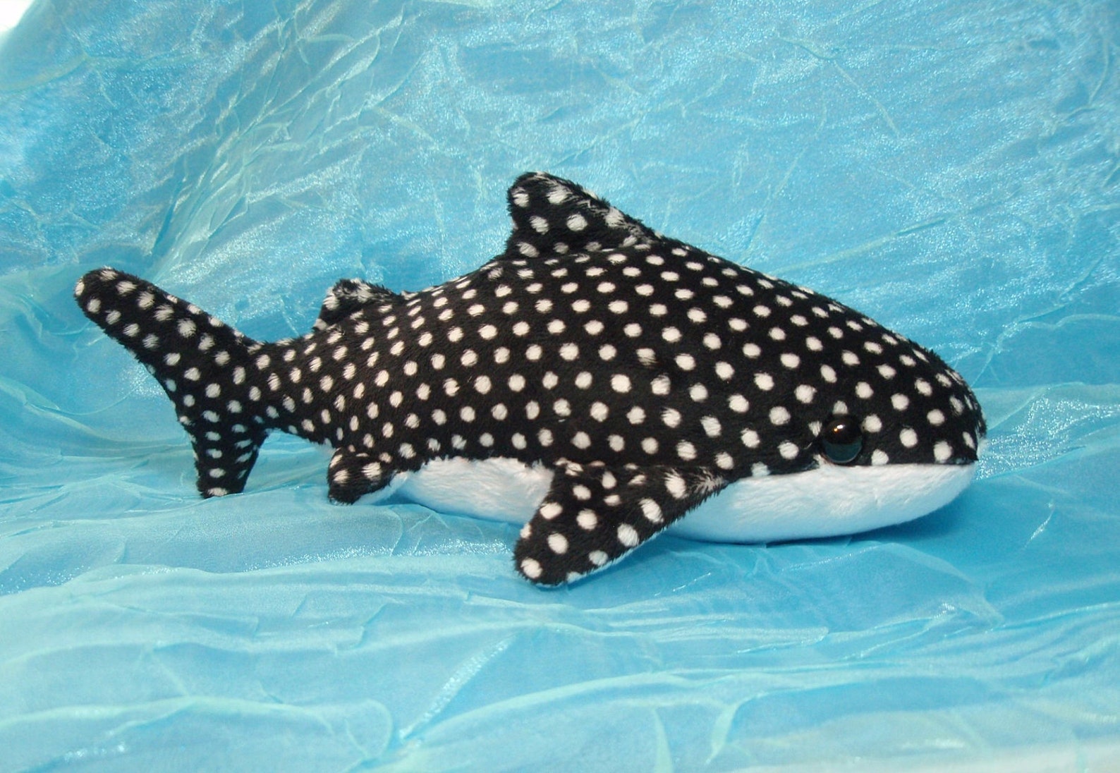 Black and White Spotted Whale Shark Plush Stuffed Animal - Etsy