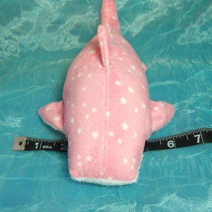 Pink and White Stars Whale Shark Plush Stuffed Animal - Etsy