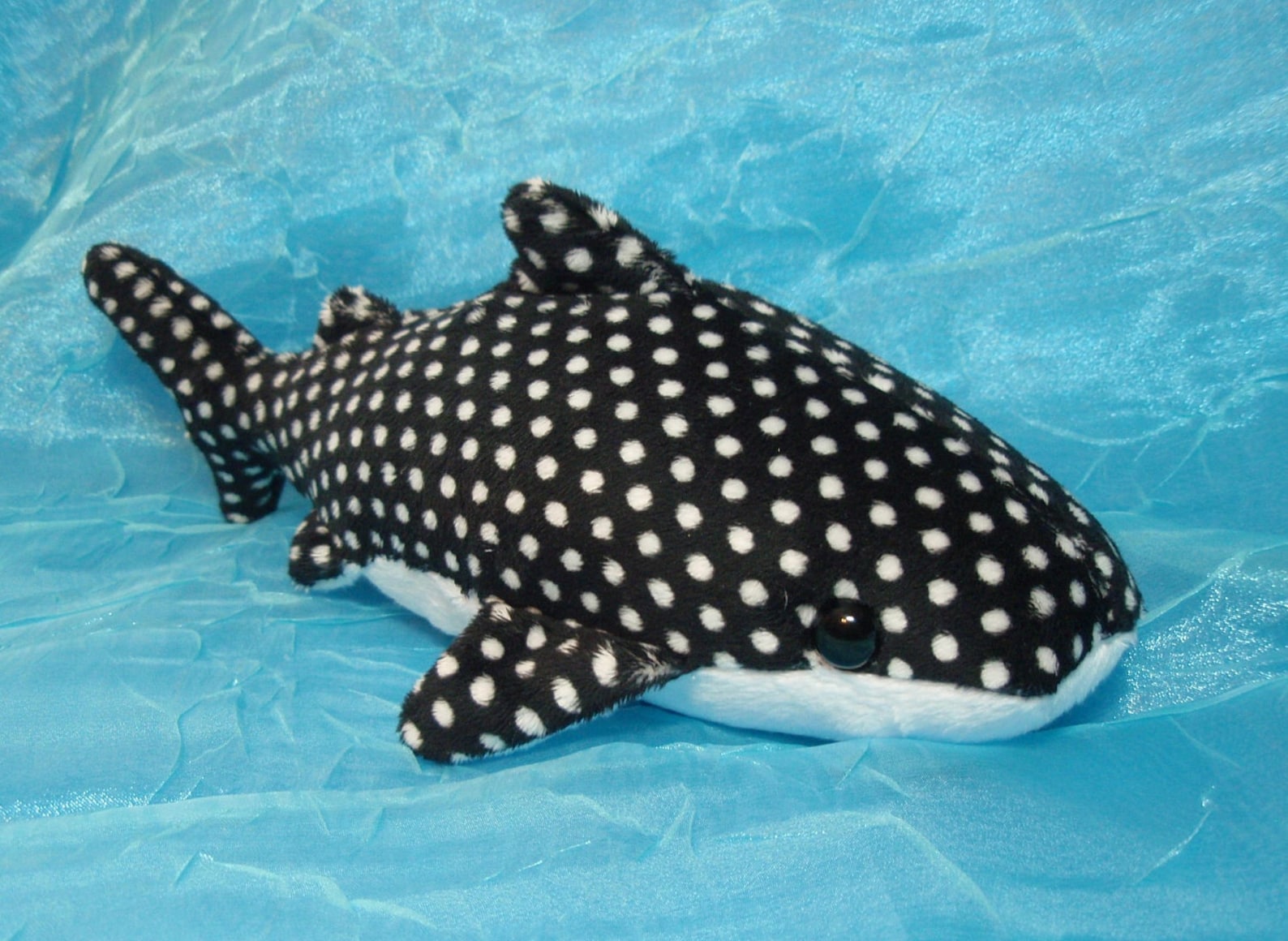 Black and White Spotted Whale Shark Plush Stuffed Animal - Etsy