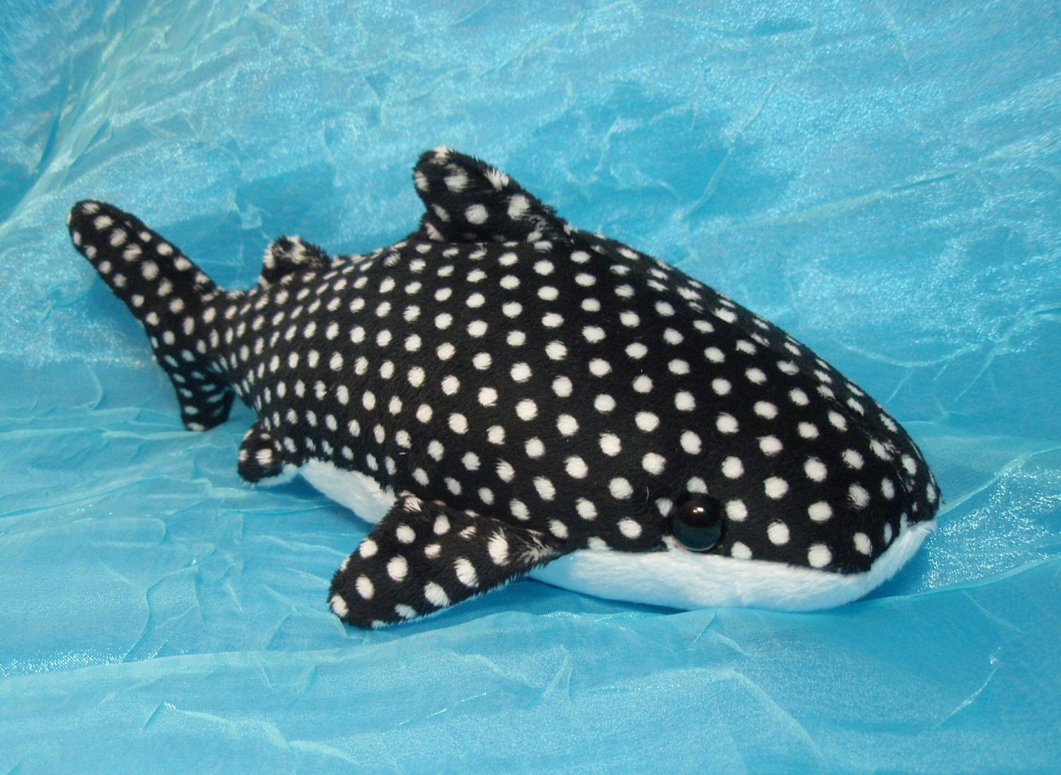 Black and White Spotted Whale Shark Plush Stuffed Animal - Etsy Australia