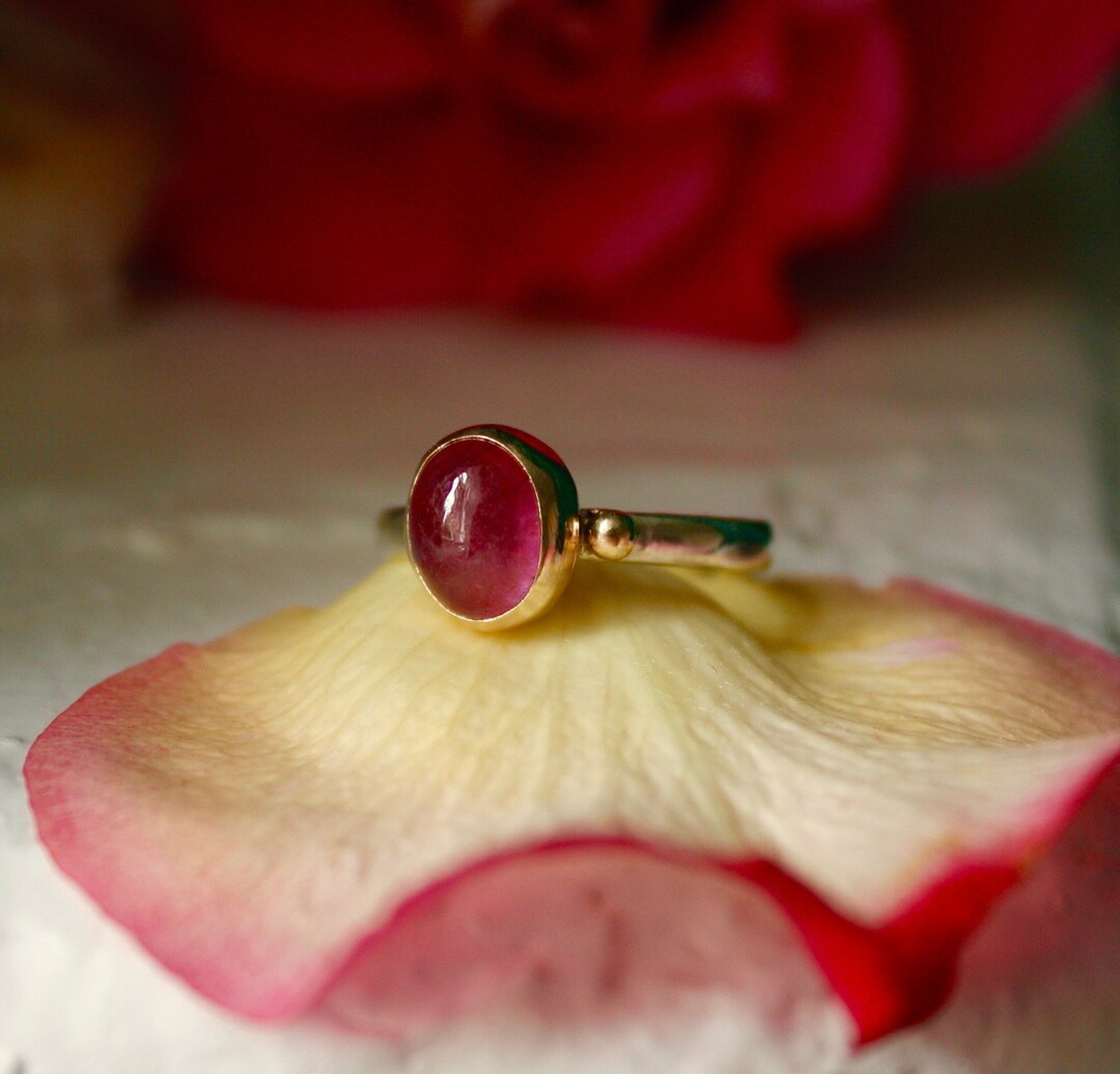 Ruby Ring, Natural Genuine Ruby Ring,solid 14k Gold and Silver Ring ...