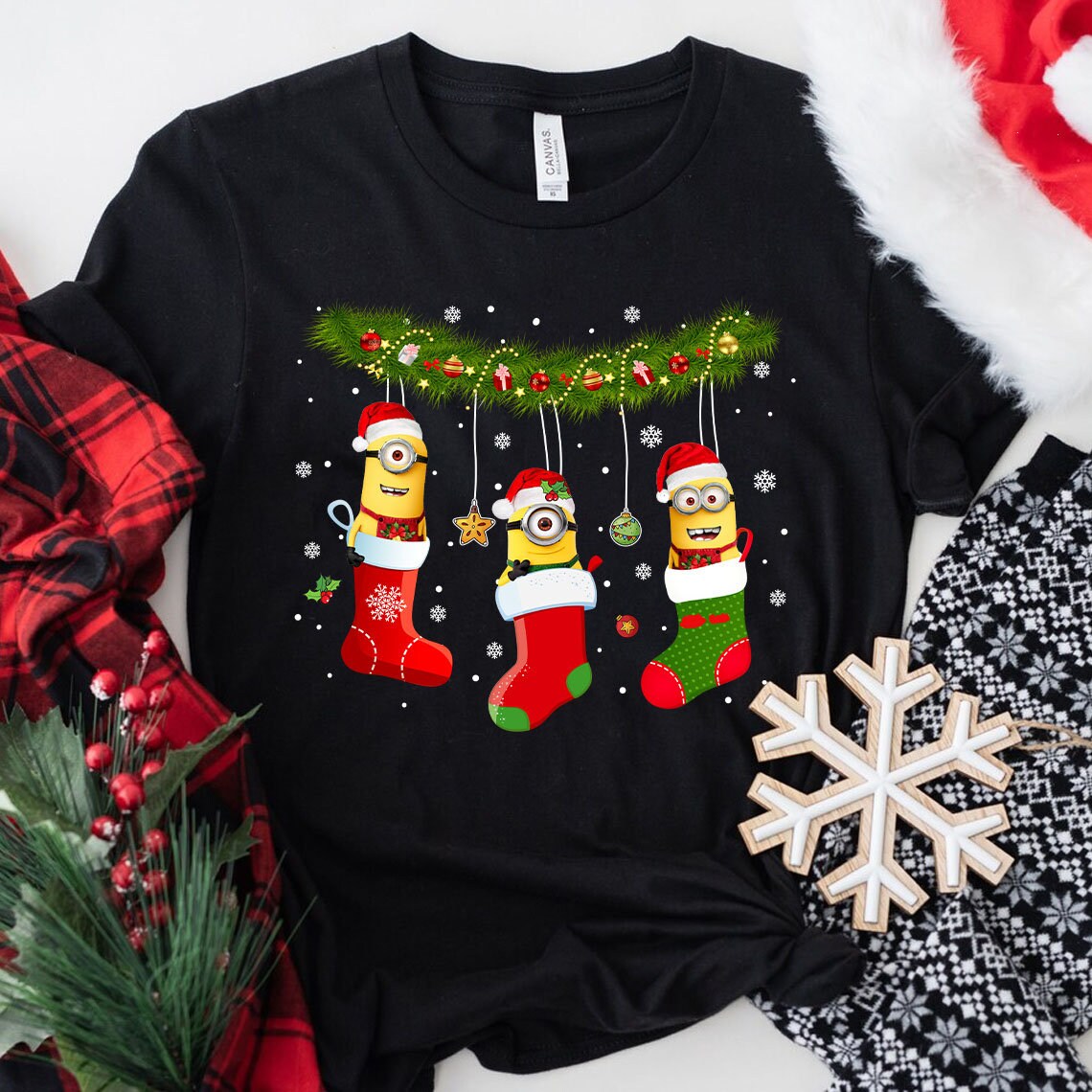 Minions Christmas Shirt, Minions Christmas Stocking Shirt sold by ...