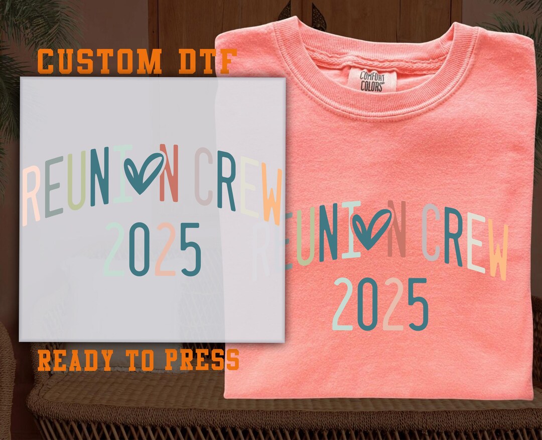 Cousin Crew DTF, Family Reunion 2025 DTF Transfer Ready for Press ...