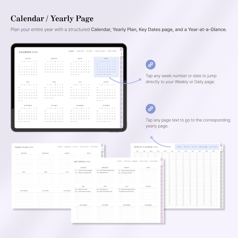 2026 Digital Planner, Ultimate Dated Templates, Monthly Weekly Daily ...