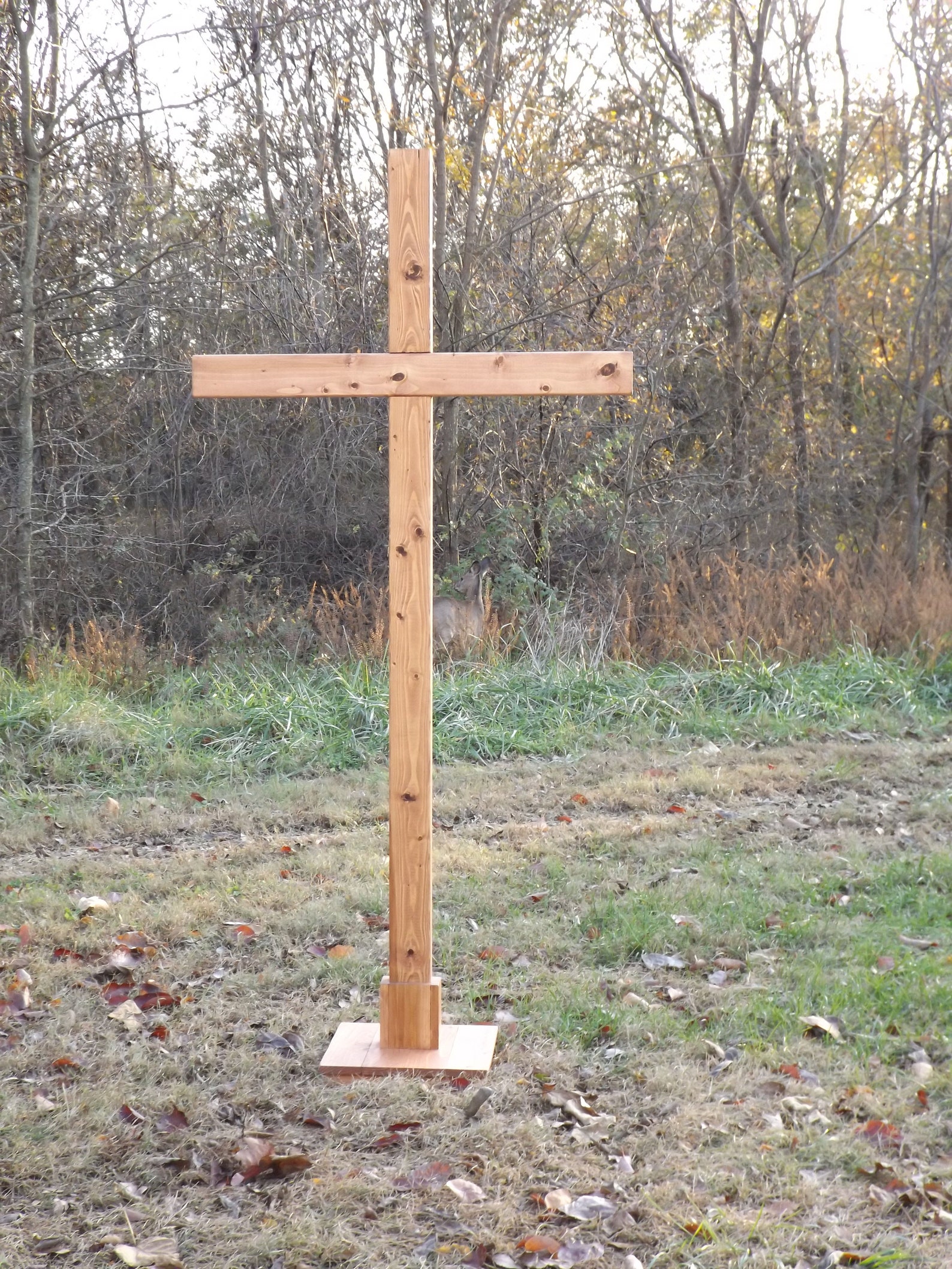 Wood Cross Religious Stand Standing Jesus Wedding Roadside 5 - Etsy