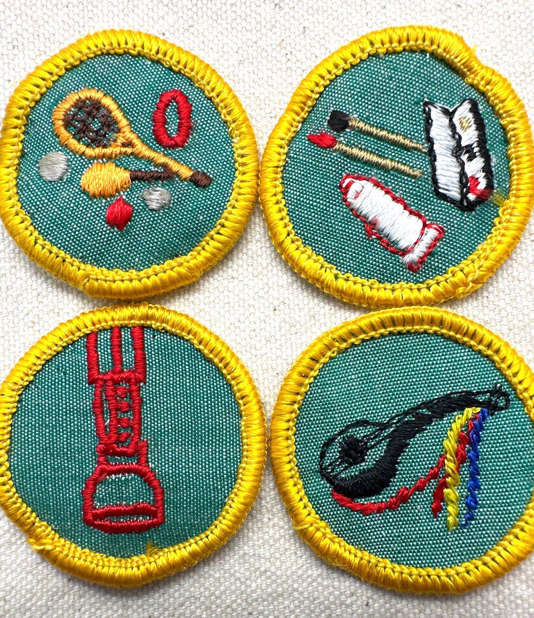 Vintage 1963-1974 Girl Scout Badges: RETIRED Cadette Proficiency ...