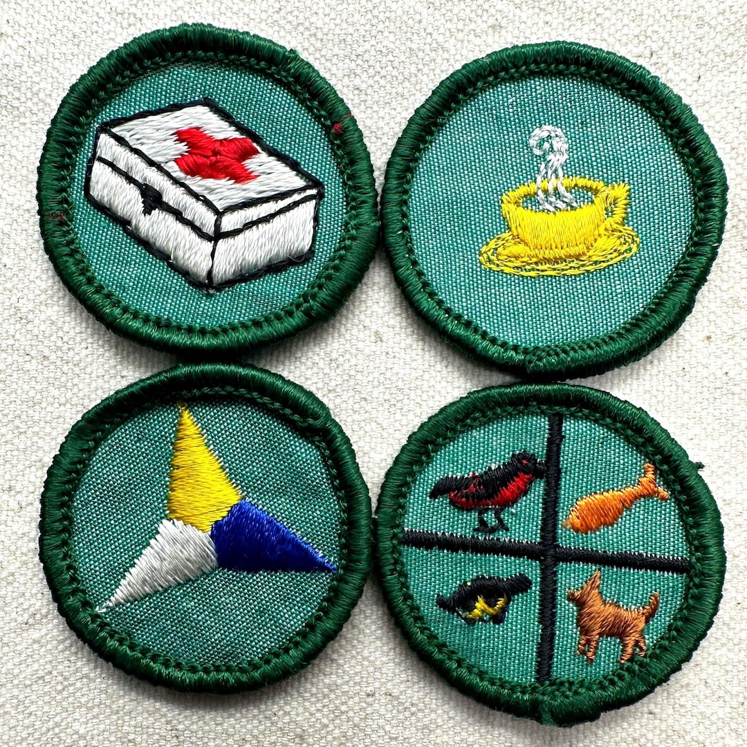 Vintage 1963-1974 Girl Scout Badges: RETIRED Junior Proficiency ...