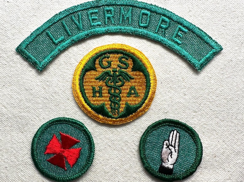 Vintage 1955-1960 Girl Scout Badges: RETIRED Intermediate Proficiency ...
