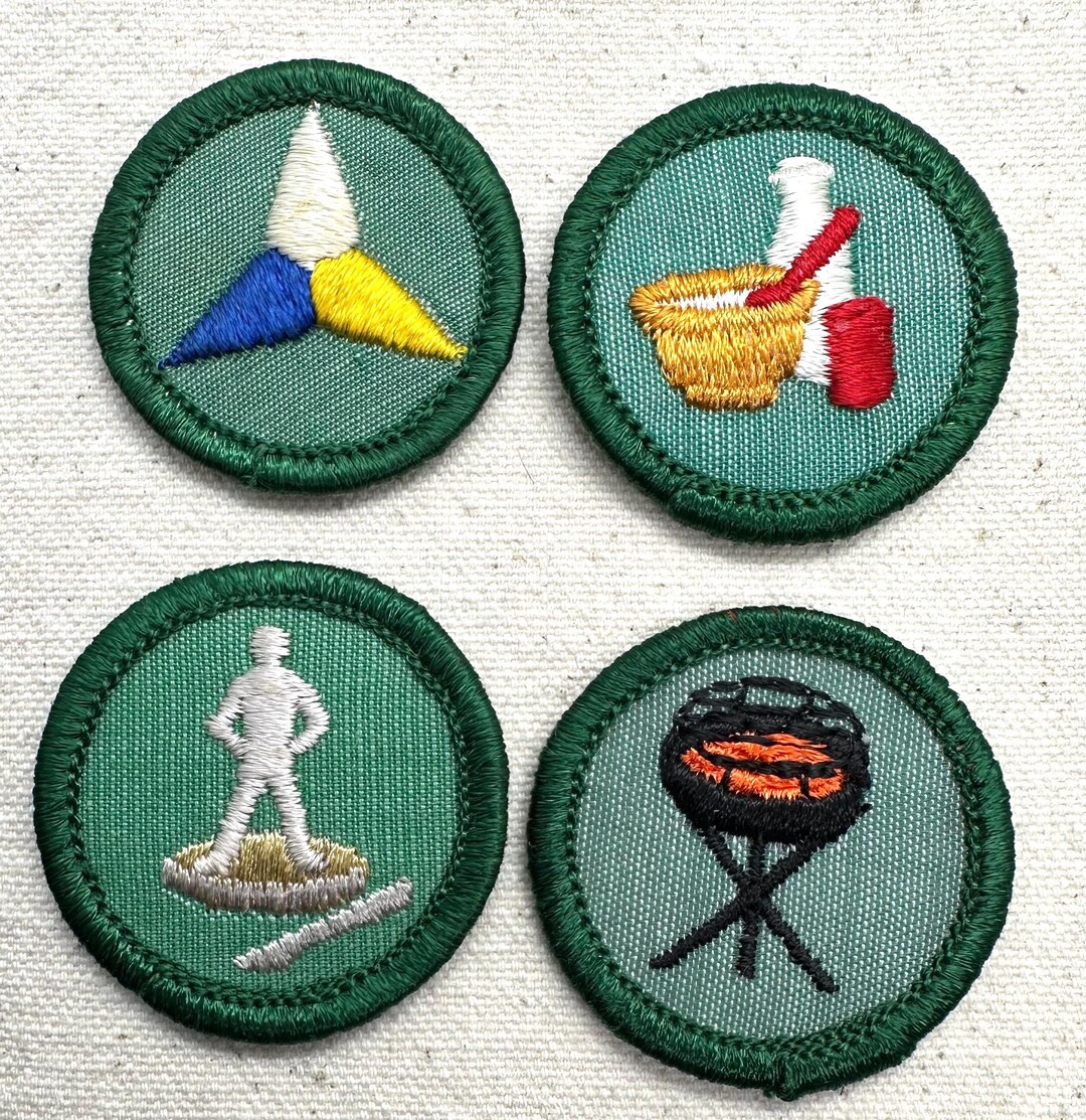 Vintage 1975-1979 Girl Scout Badges: RETIRED Junior Proficiency ...