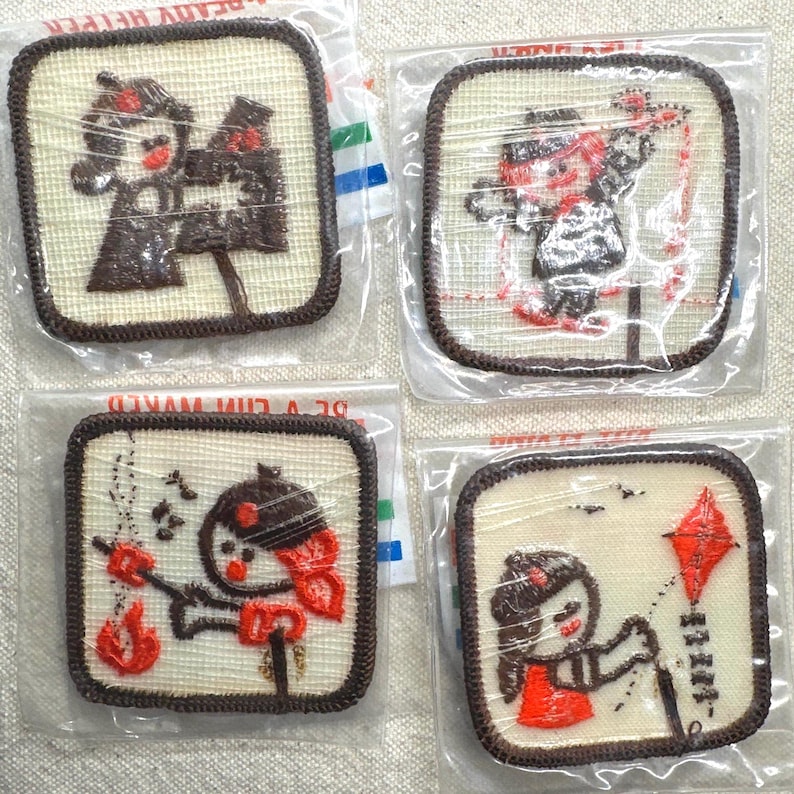 Vintage 1982-1984 Girl Scout Brownie Patches: Friend Maker, Puppeteer ...