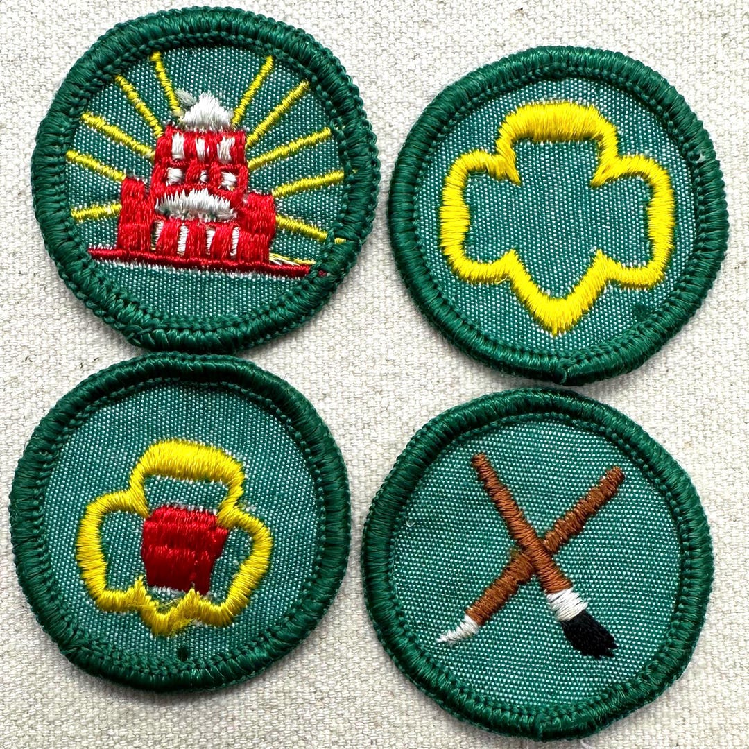 Vintage 1963-1974 Girl Scout Badges: RETIRED Junior Proficiency ...