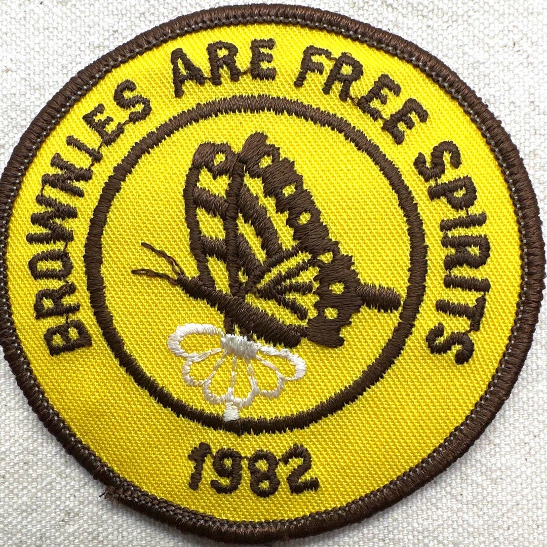 Vintage 1982 Girl Scout Event Patch – Brownies Are Free Spirits ...