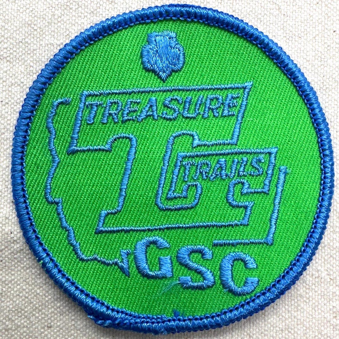 Vintage Girl Scout Patch: Treasure Trails Council (obsolete) - Montana ...