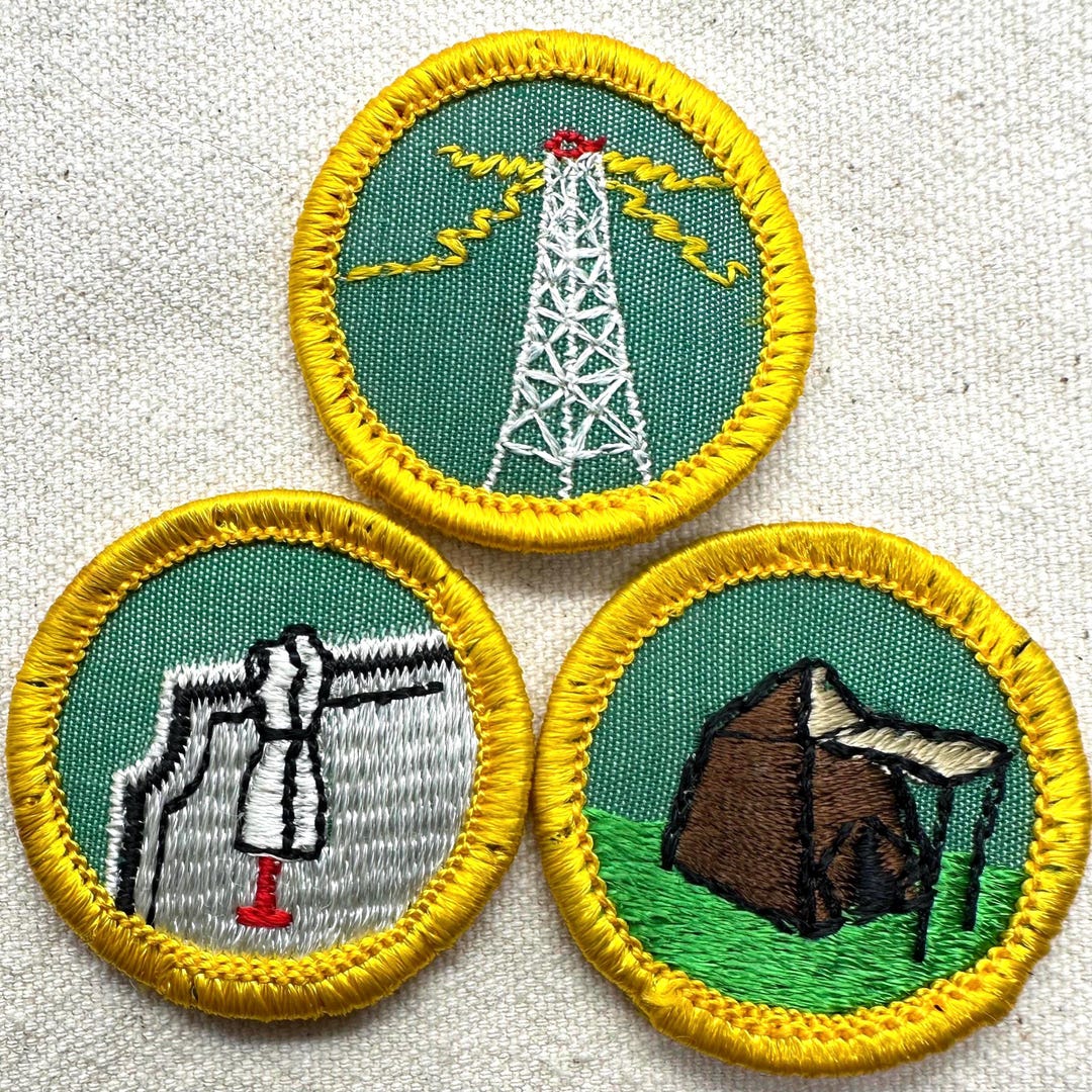 Vintage 1970s Girl Scout RETIRED Cadette Proficiency Badges - Choose ...