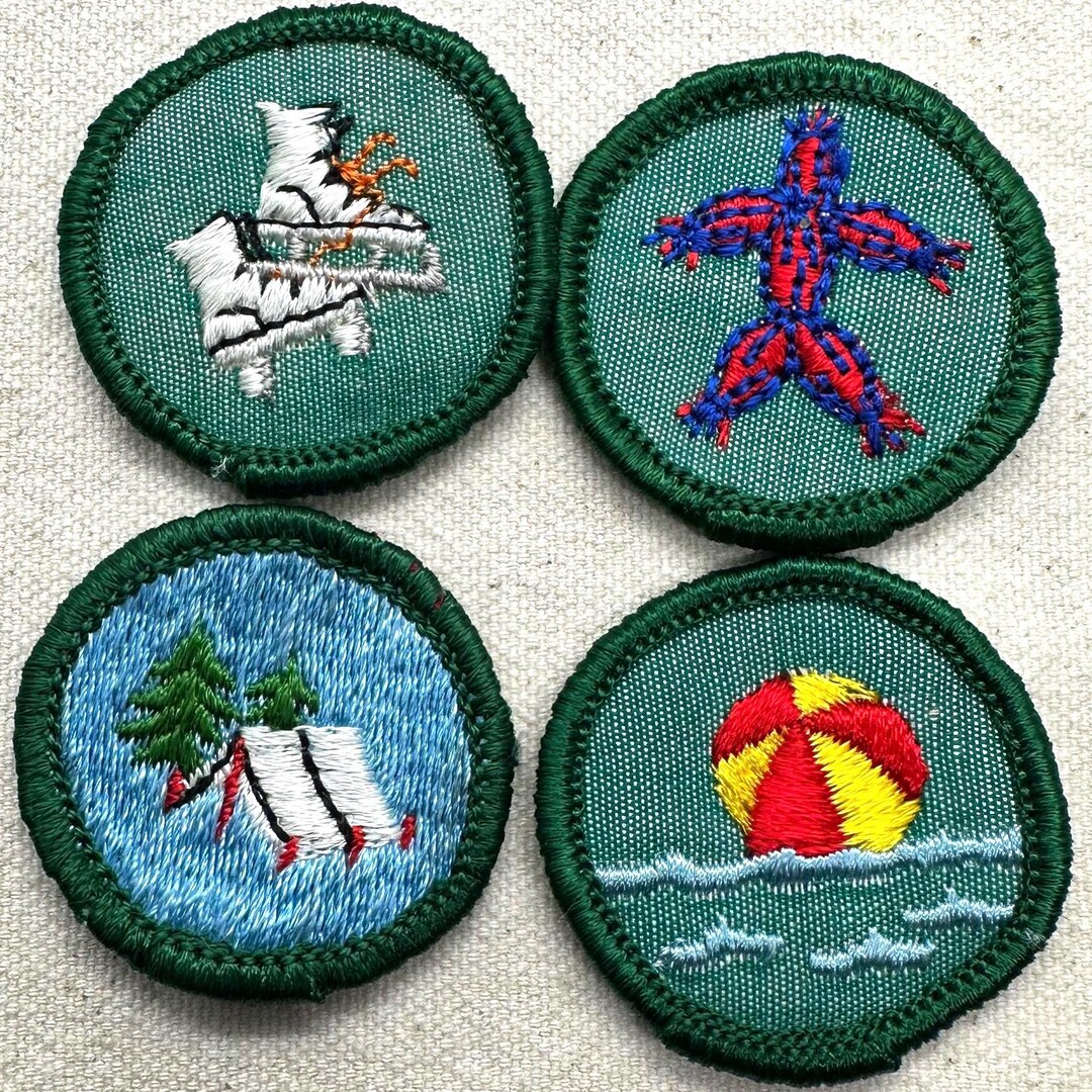 Vintage 1963-1974 Girl Scout Badges: RETIRED Junior Proficiency ...
