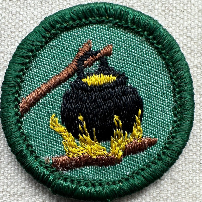 Vintage 1975-1979 Girl Scout RETIRED Junior Proficiency Badges: 4 Green ...