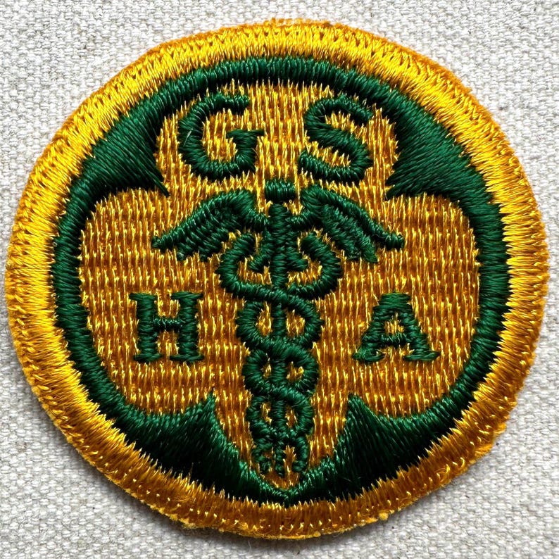 Vintage 1955-1960 Girl Scout Badges: RETIRED Intermediate Proficiency ...