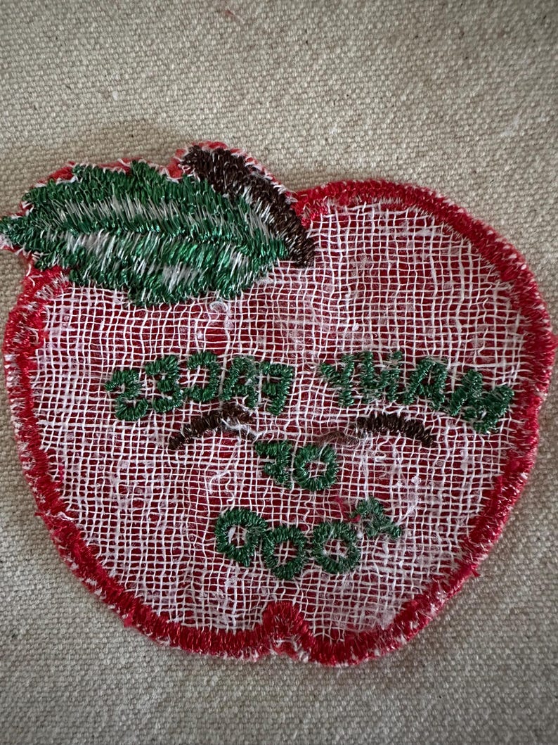 Vintage Girl Scout Badge - Many Faces of Food - Etsy