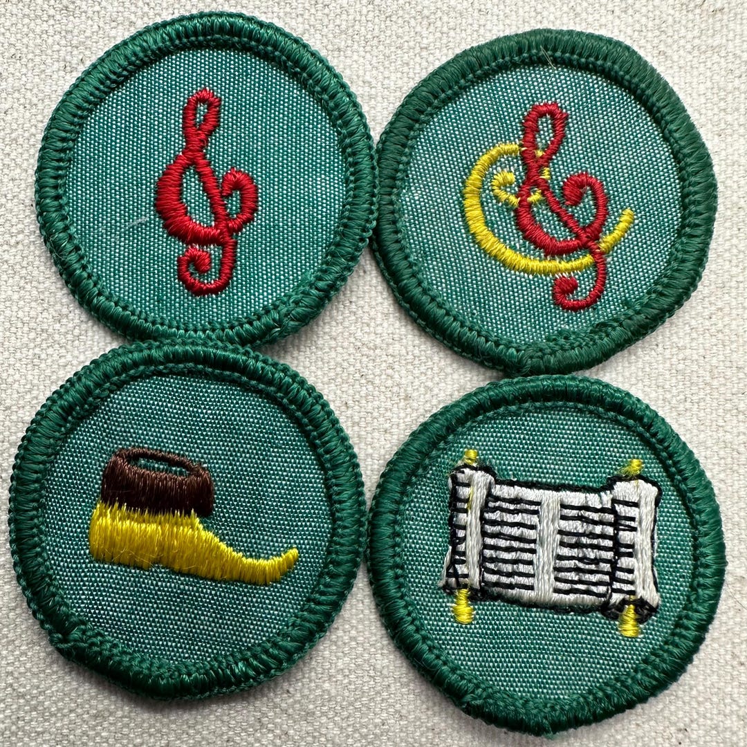 Vintage 1963-1974 Girl Scout Badges: RETIRED Junior Proficiency ...