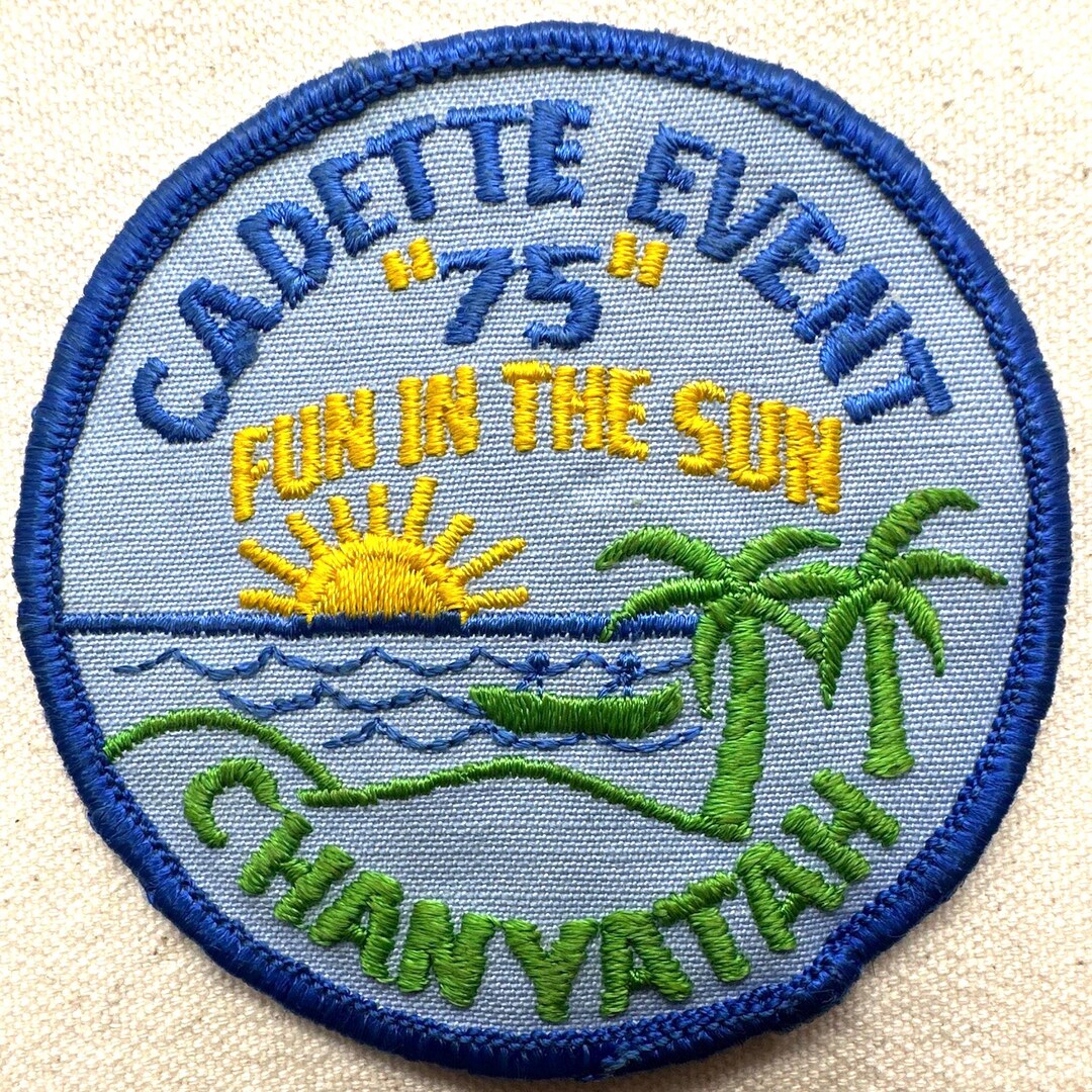 Vintage 1975 Girl Scout Camp Patch: Camp Chanyatah - Cadette Event ...