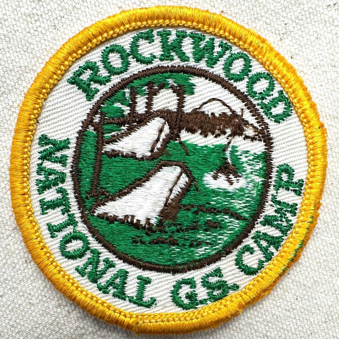 Vintage 1950s Girl Scout Patch: Rockwood National GS Camp - Washington ...
