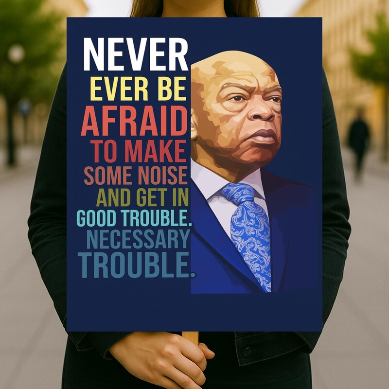 Good Trouble Protest Sign - Etsy