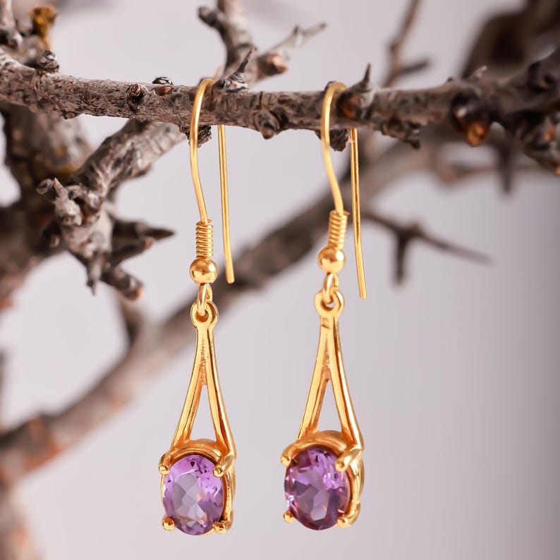 Chakra Healing Crystal Earrings • Custom Zodiac Birthstone • 7x9 Oval ...