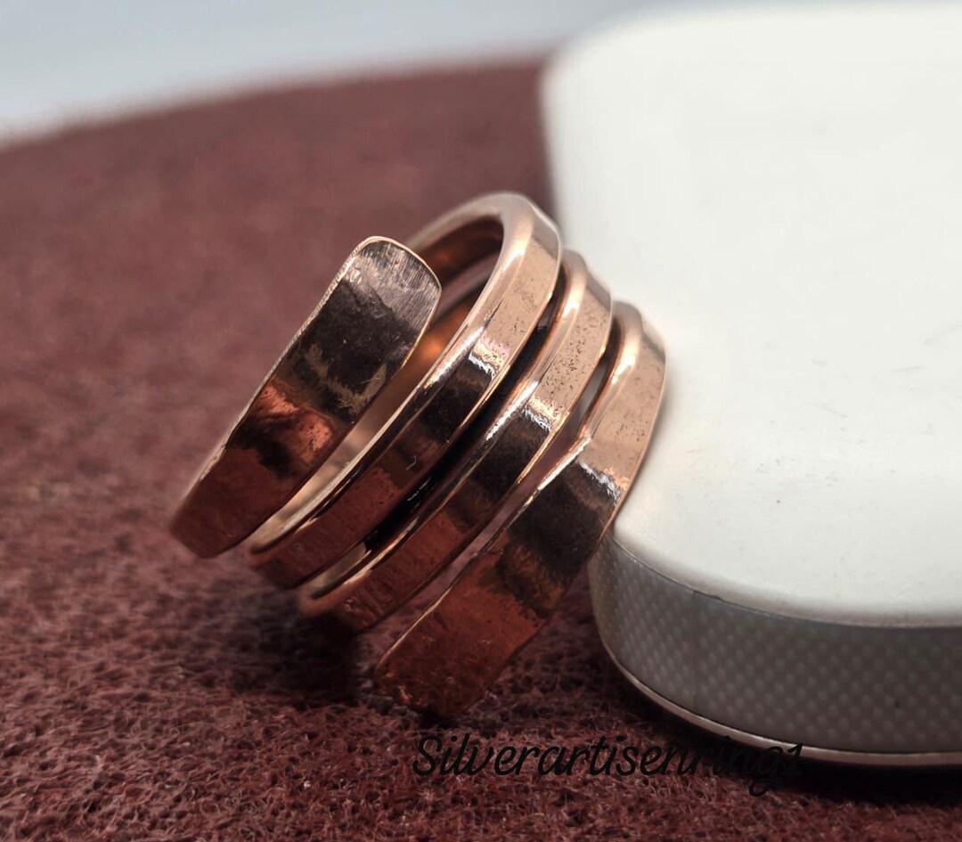 Adjustable Solid Copper Ring, Minimalist Wire Jewelry - Etsy