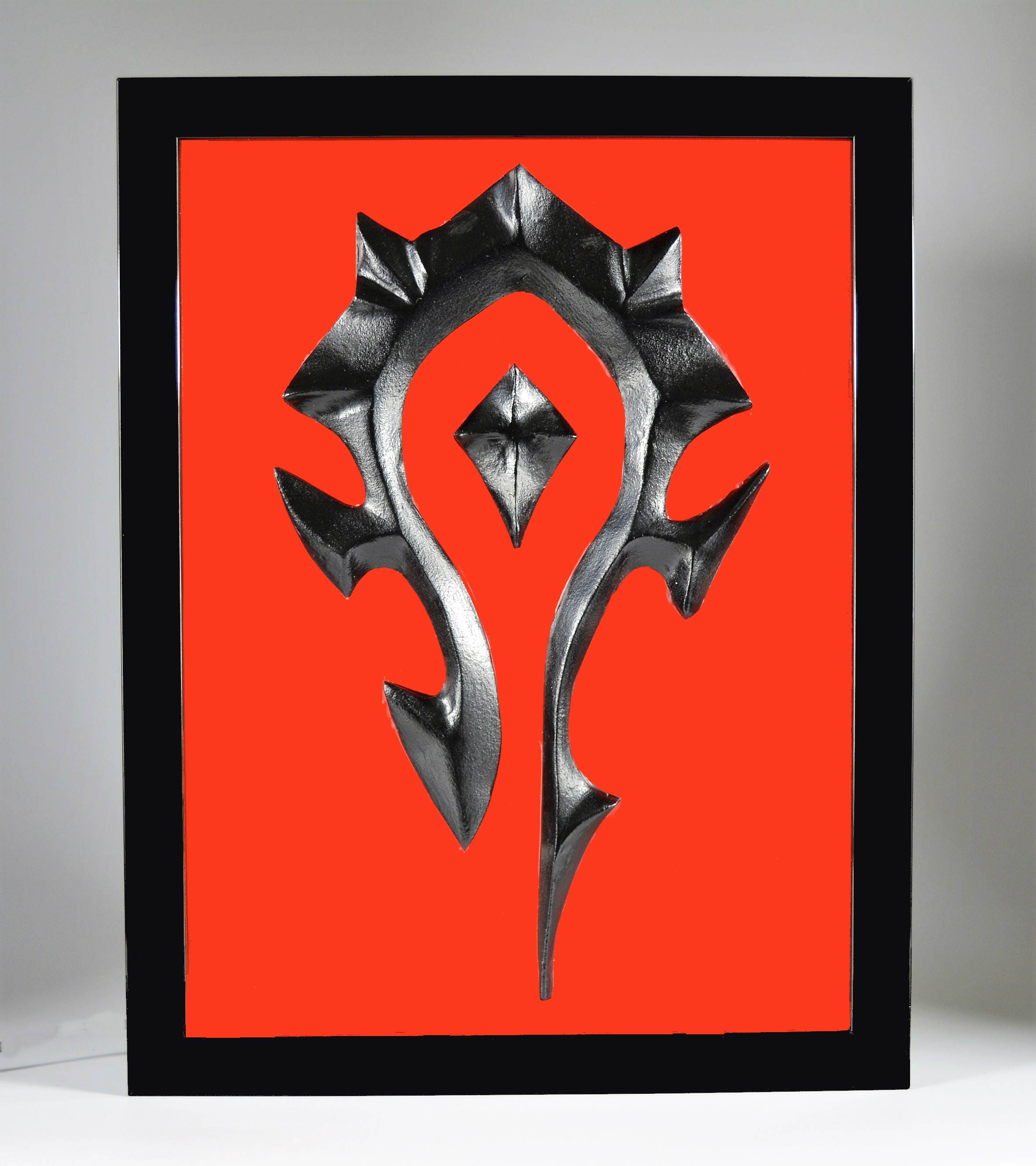 World of Warcraft WOW Horde Emblem Symbol 3D wax painting led | Etsy