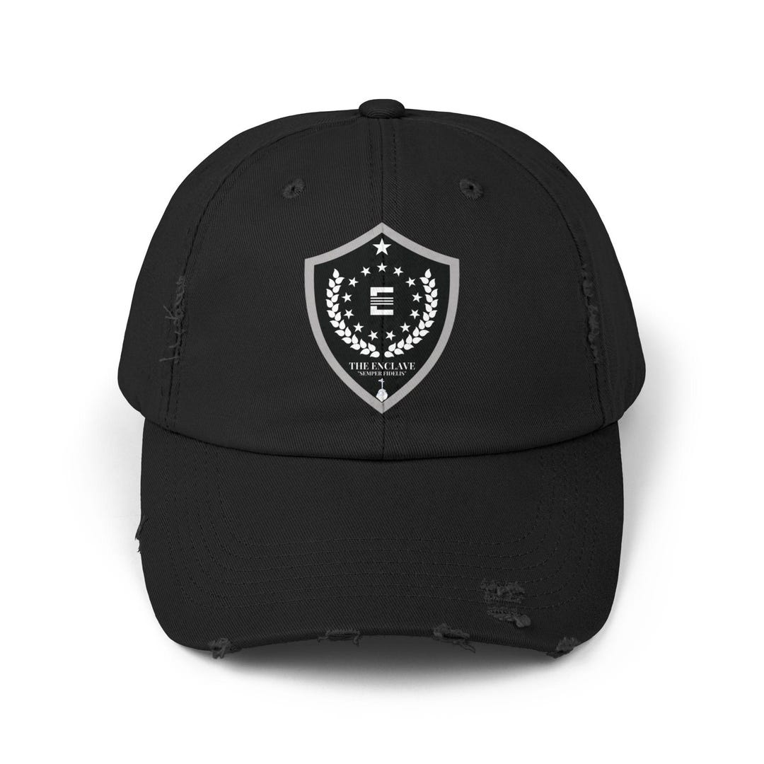 Fallout Enclave Unisex Distressed Cap With Shield Design | Casual ...