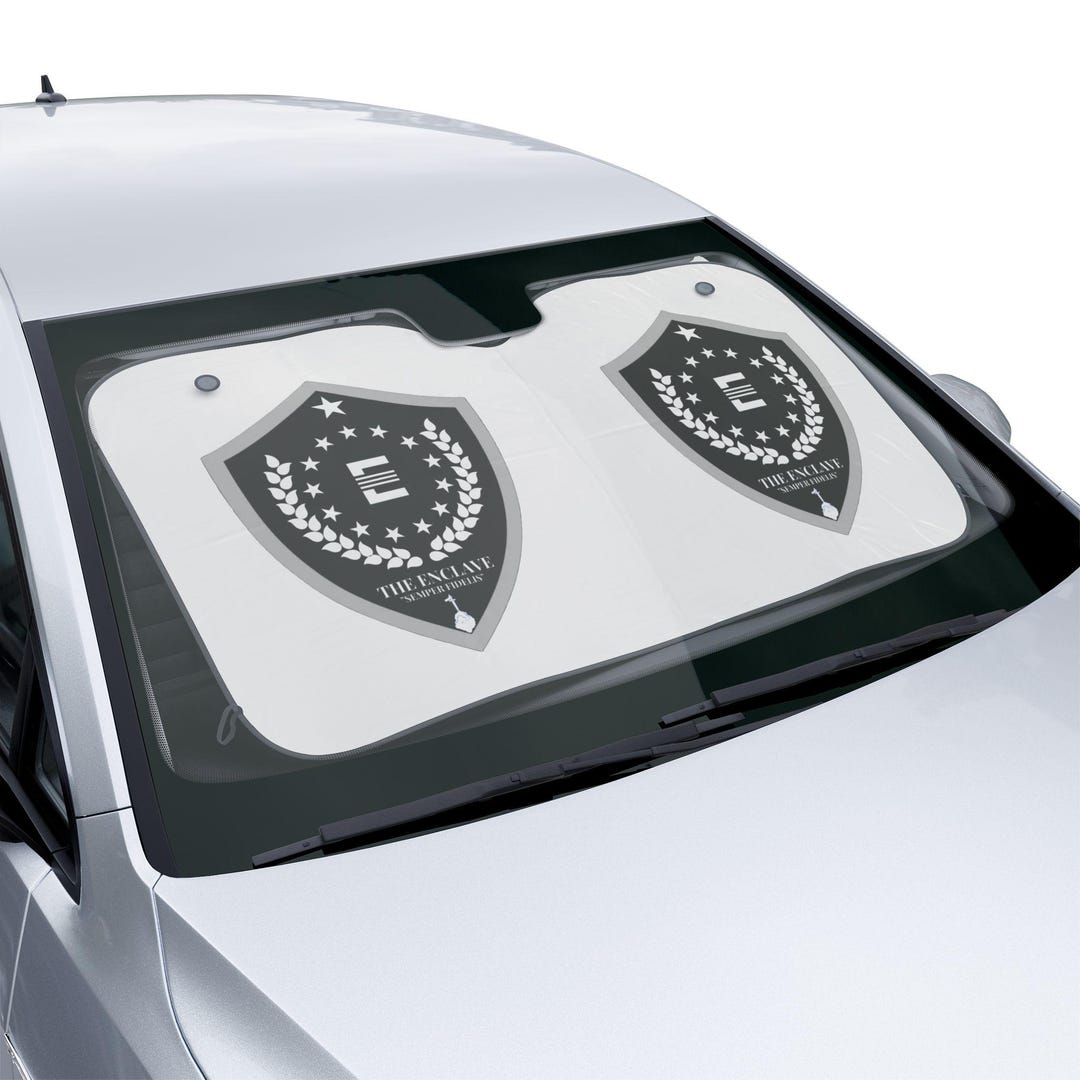 Fallout Enclave Shield Design Car Sun Shades - Stylish Auto Accessories ...