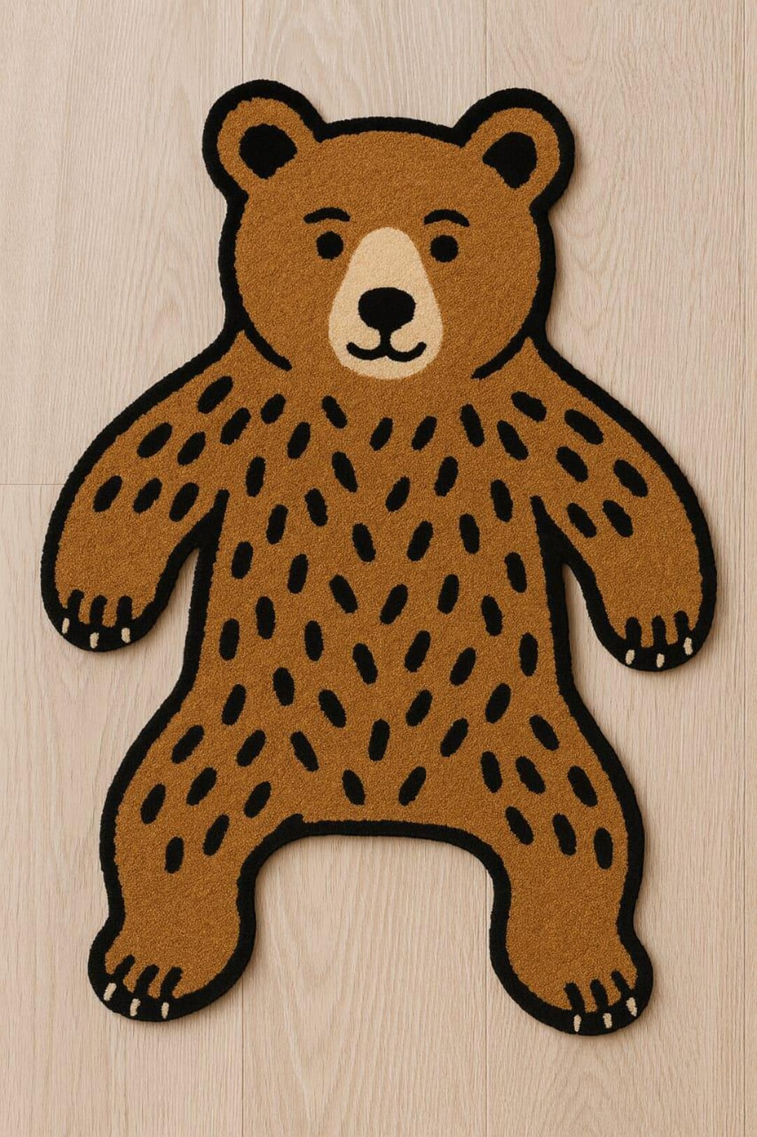 Hand-tufted Bear Rug | Nursery Decor, Kids Playroom Carpet - Etsy