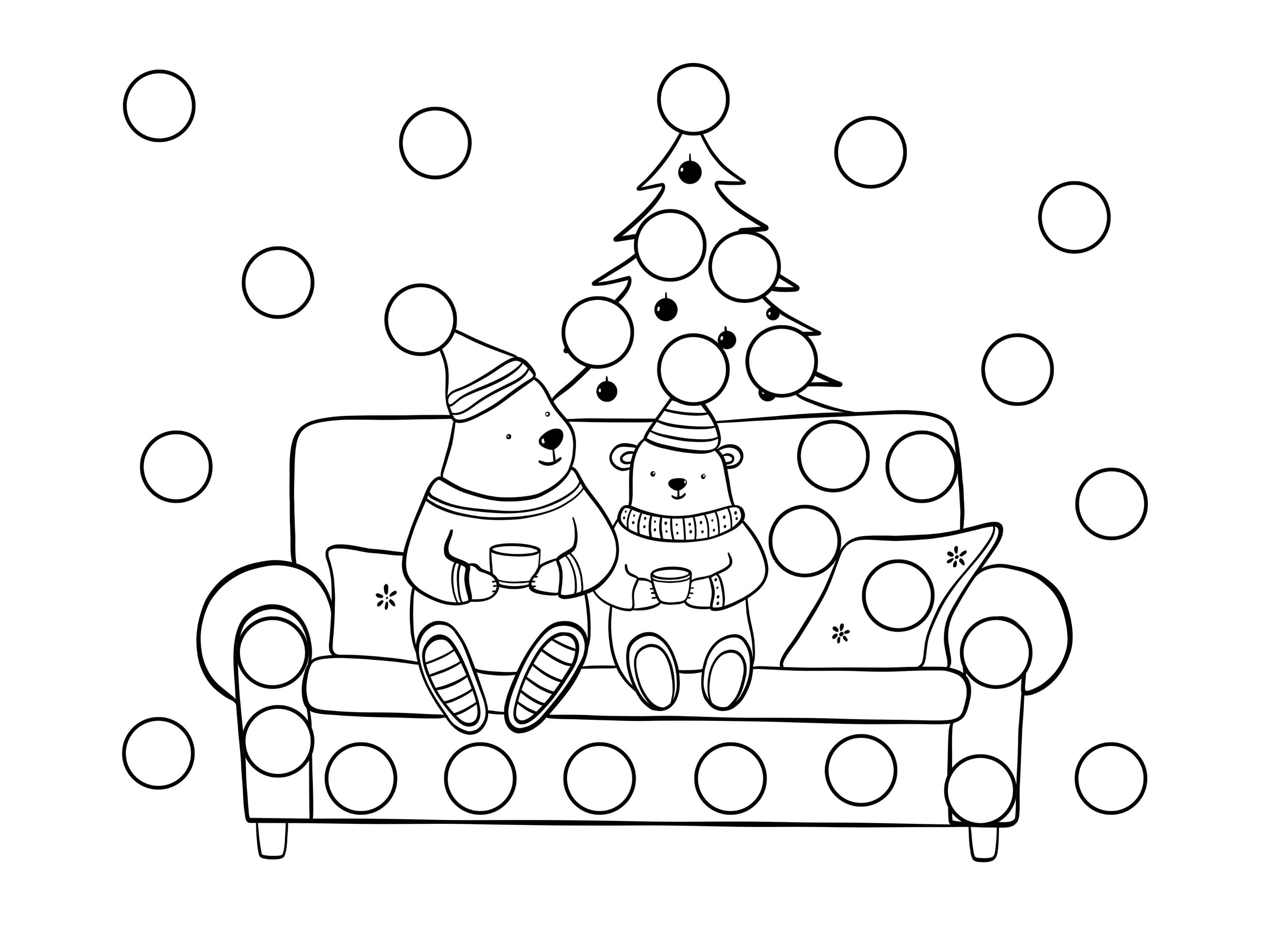 Christmas Winter Dot Marker Coloring Pages: Preschool Activity (PDF ...