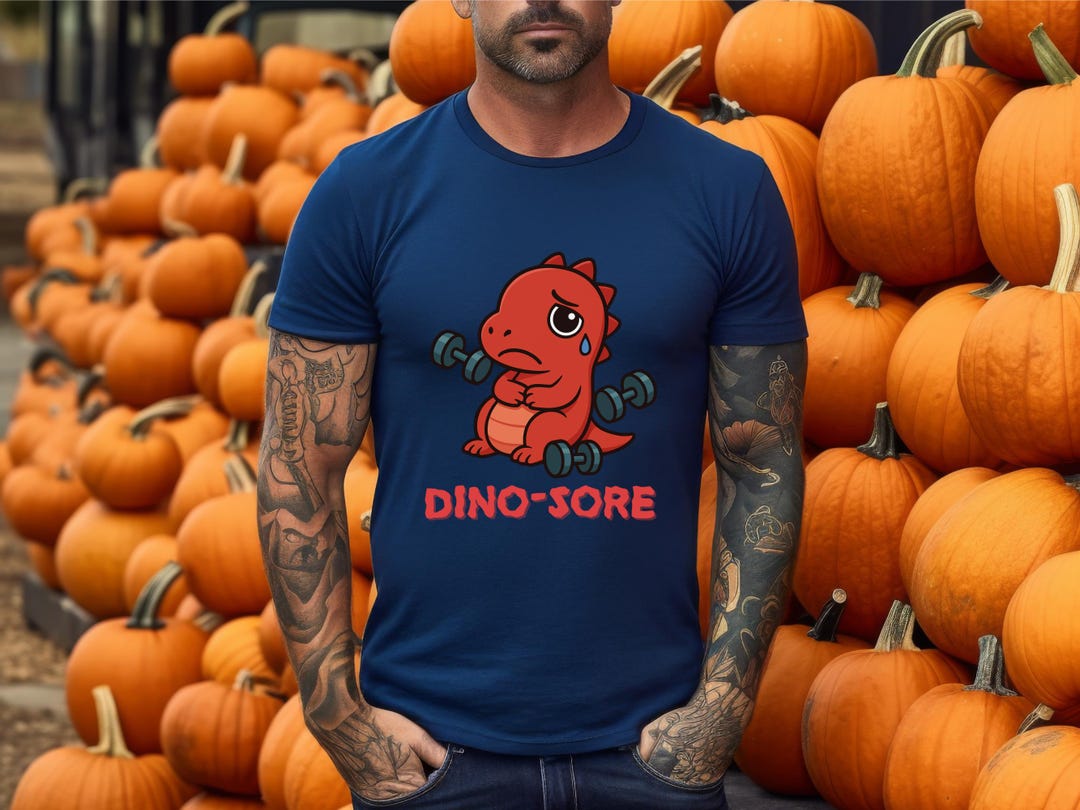 Dino-sore Survivor T-shirt: Funny Workout Shirt for Adults & Teens - Etsy